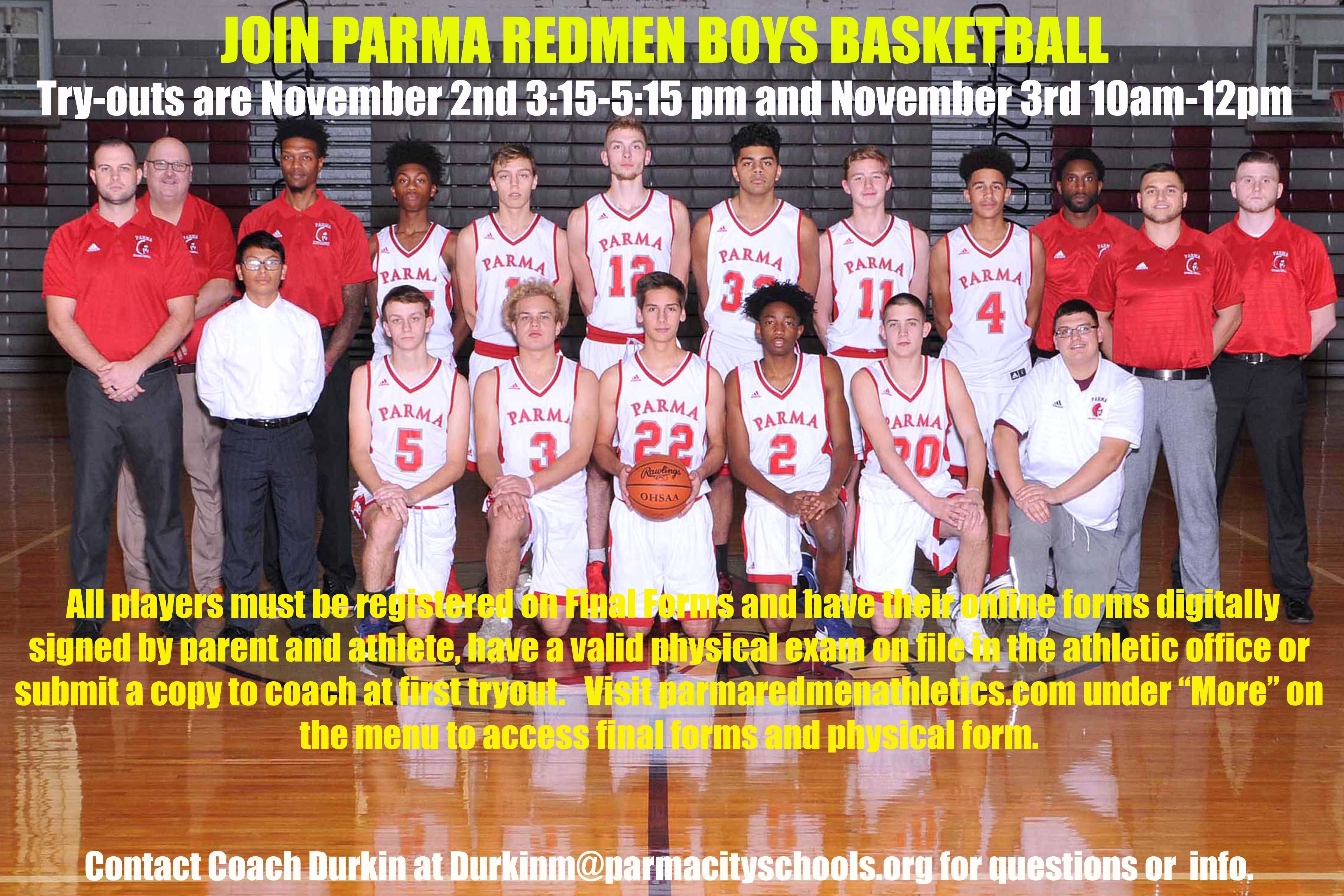 Parma Senior - Team Home Parma Senior Redmen Sports