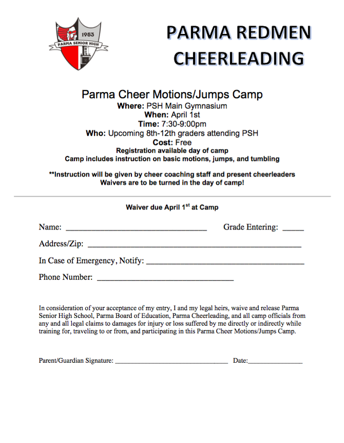 Parma Senior - Team Home Parma Senior Redmen Sports