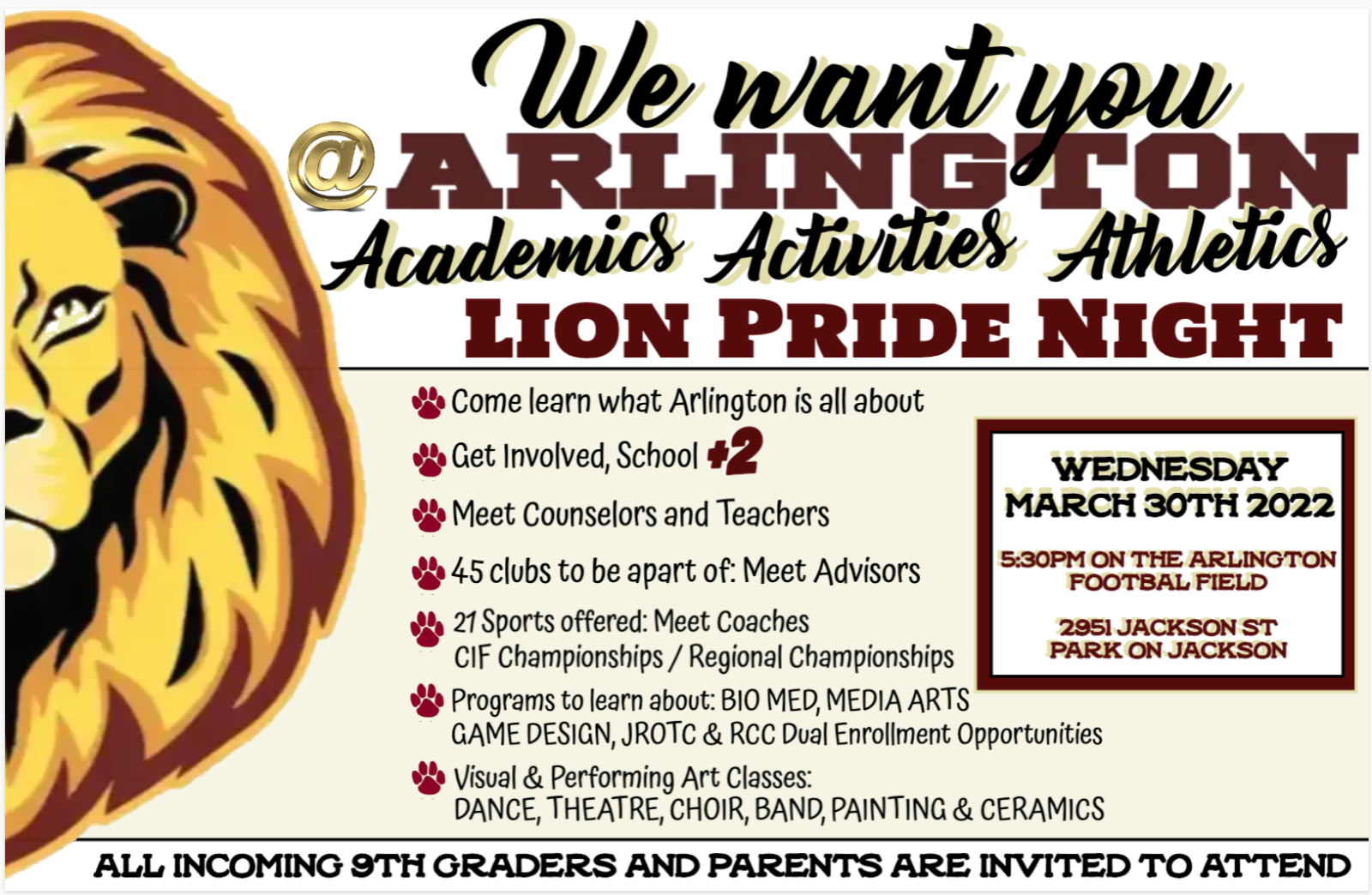 Arlington - Team Home Arlington Lions Sports