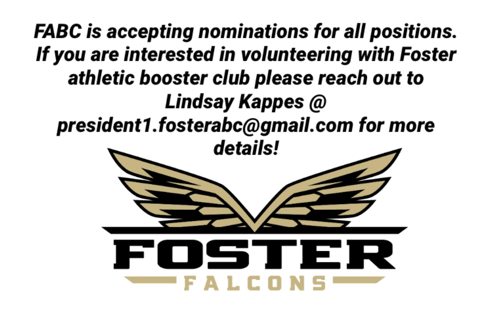 Foster - Team Home Foster Falcons Sports