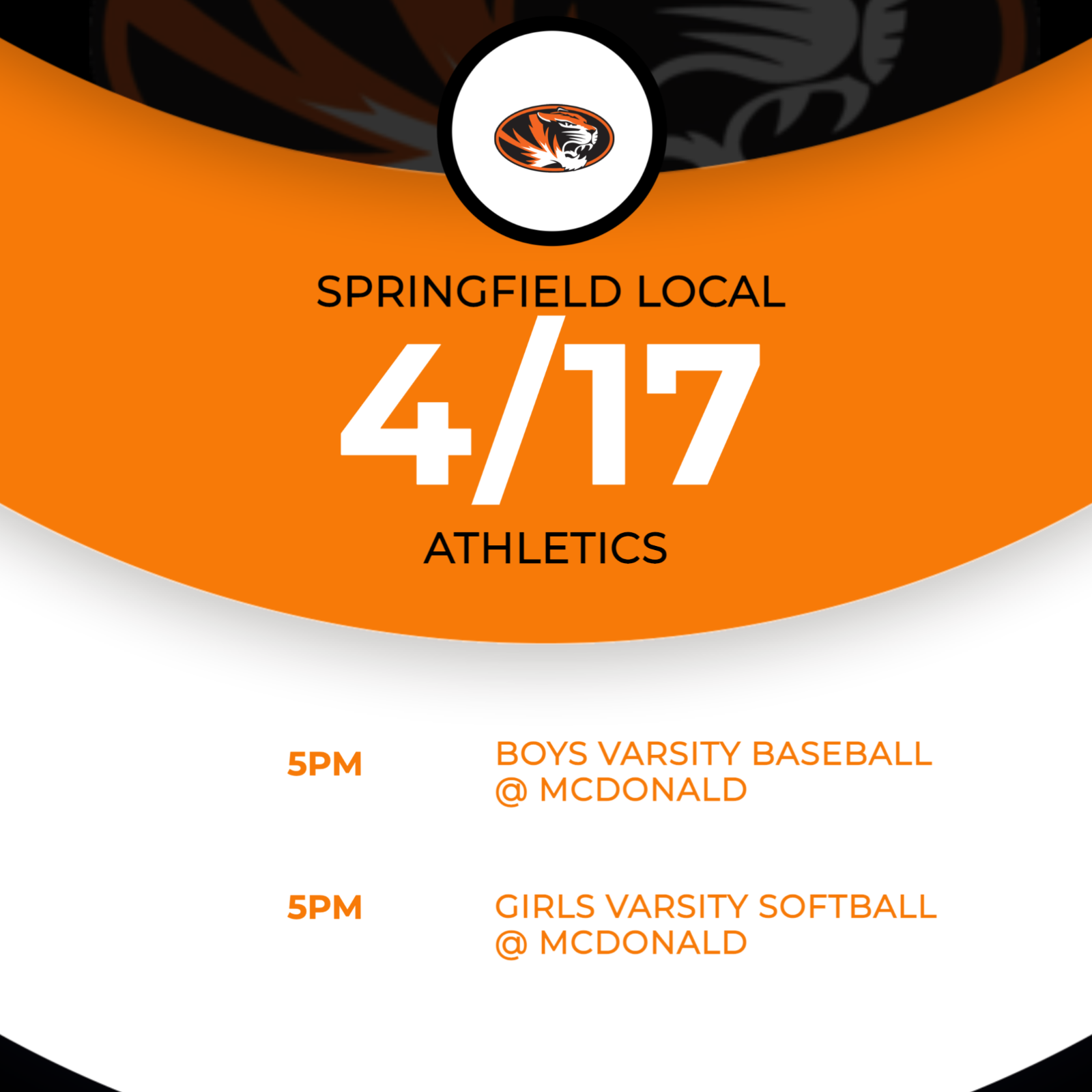 Springfield Local - Team Home Springfield Local Tigers Sports