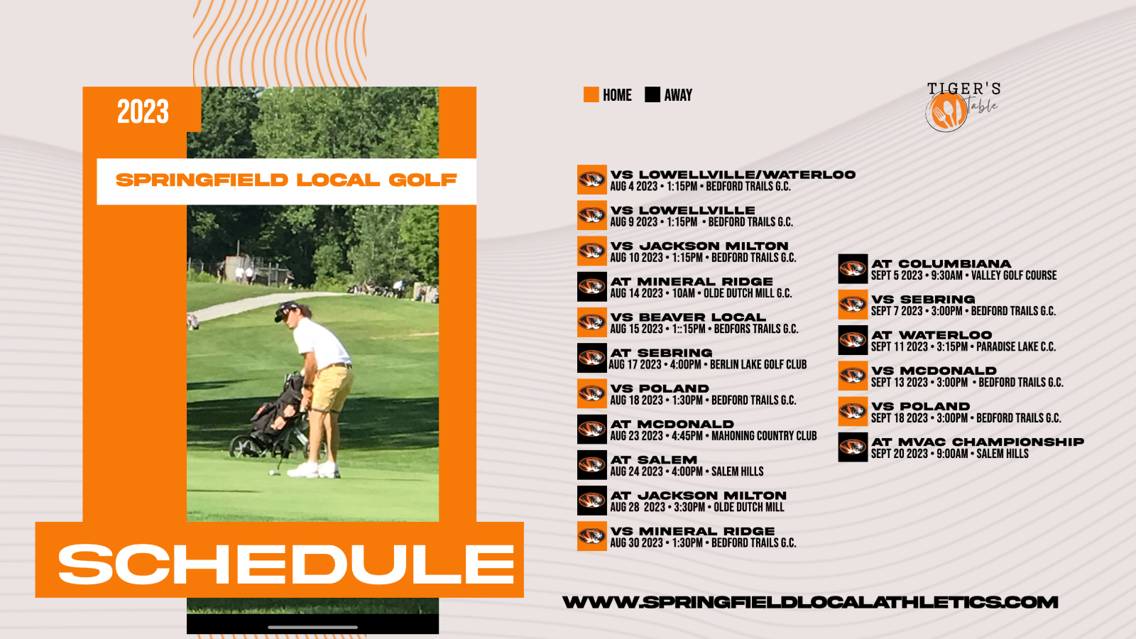 Springfield Local - Team Home Springfield Local Tigers Sports