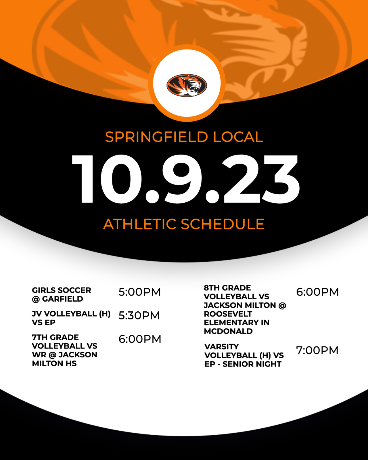 Springfield Local - Team Home Springfield Local Tigers Sports