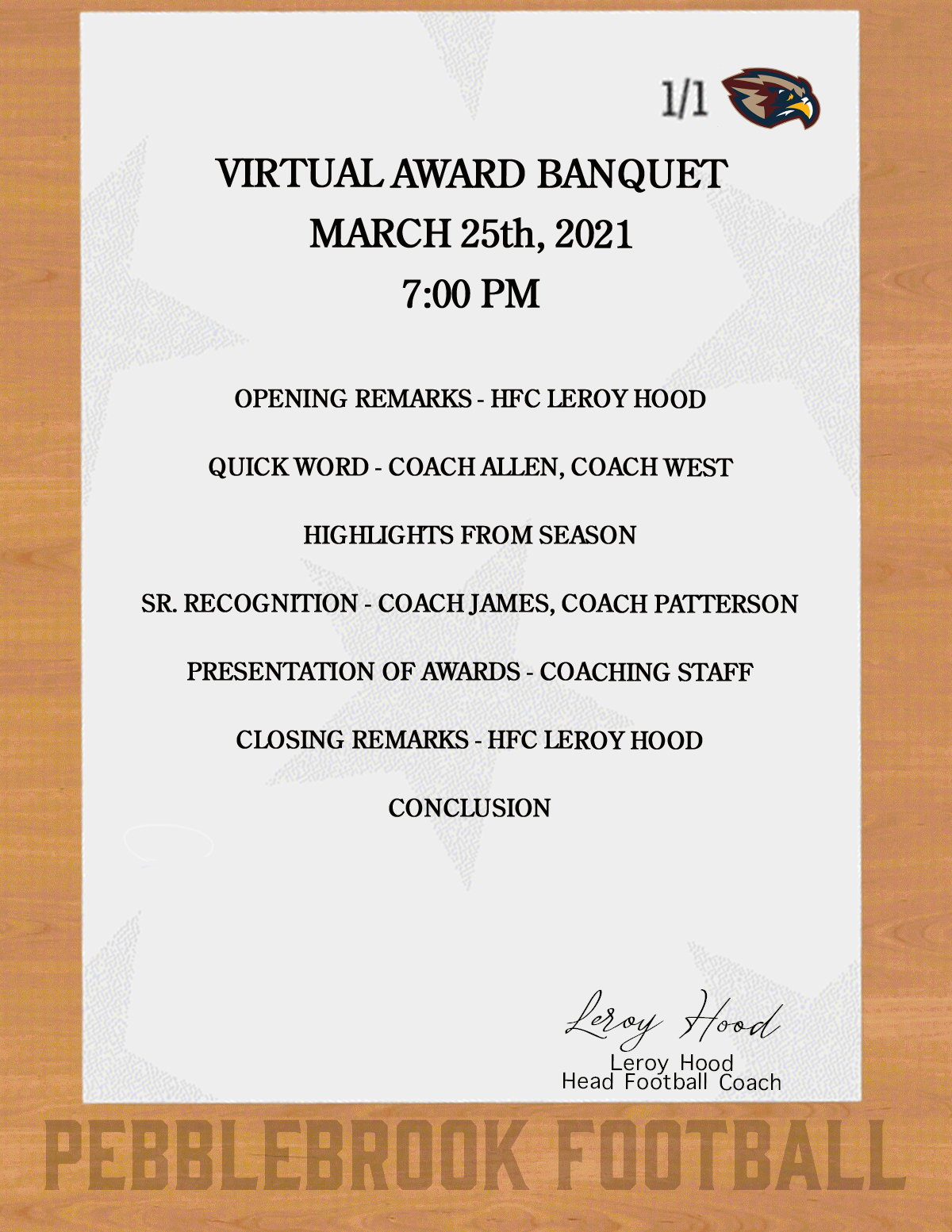 Pebblebrook - Team Home Pebblebrook Falcons Sports