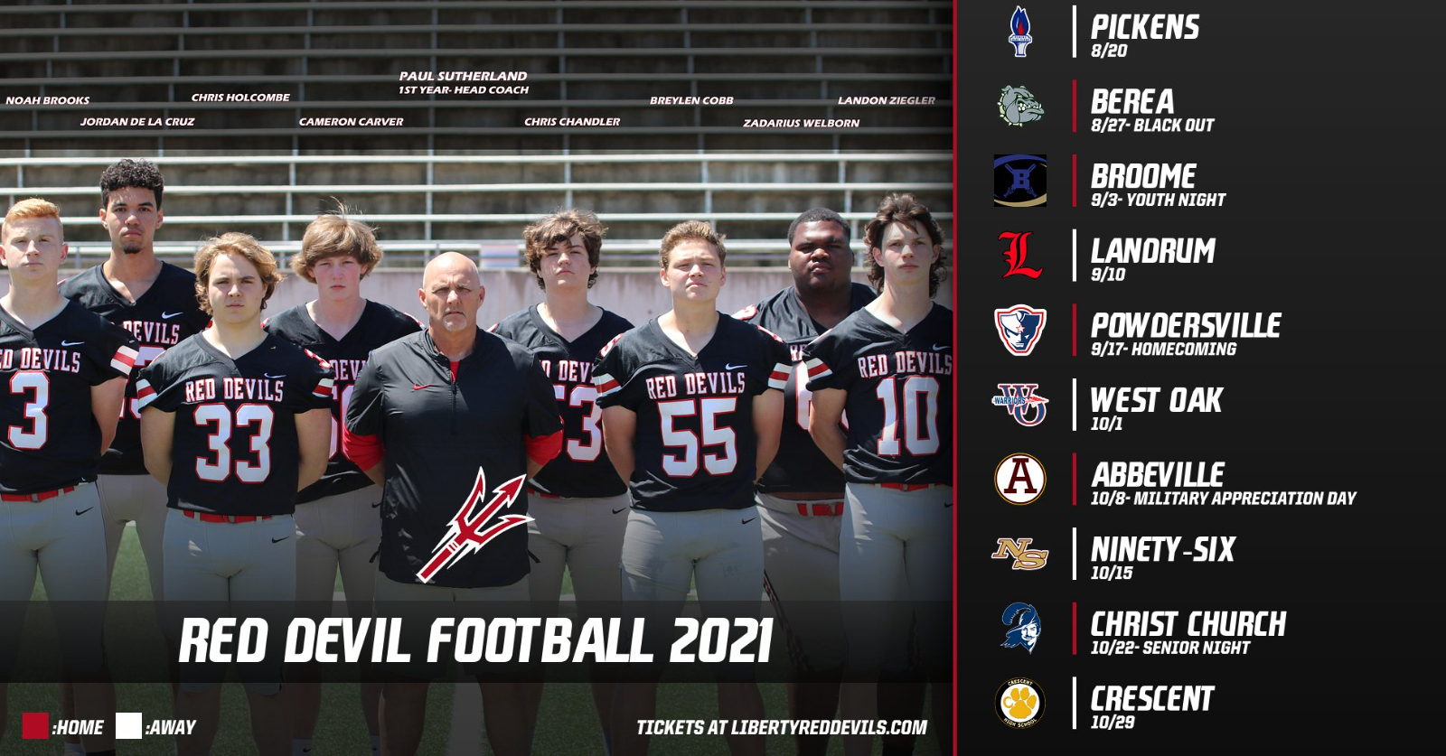 Liberty - Team Home Liberty Red Devils Sports