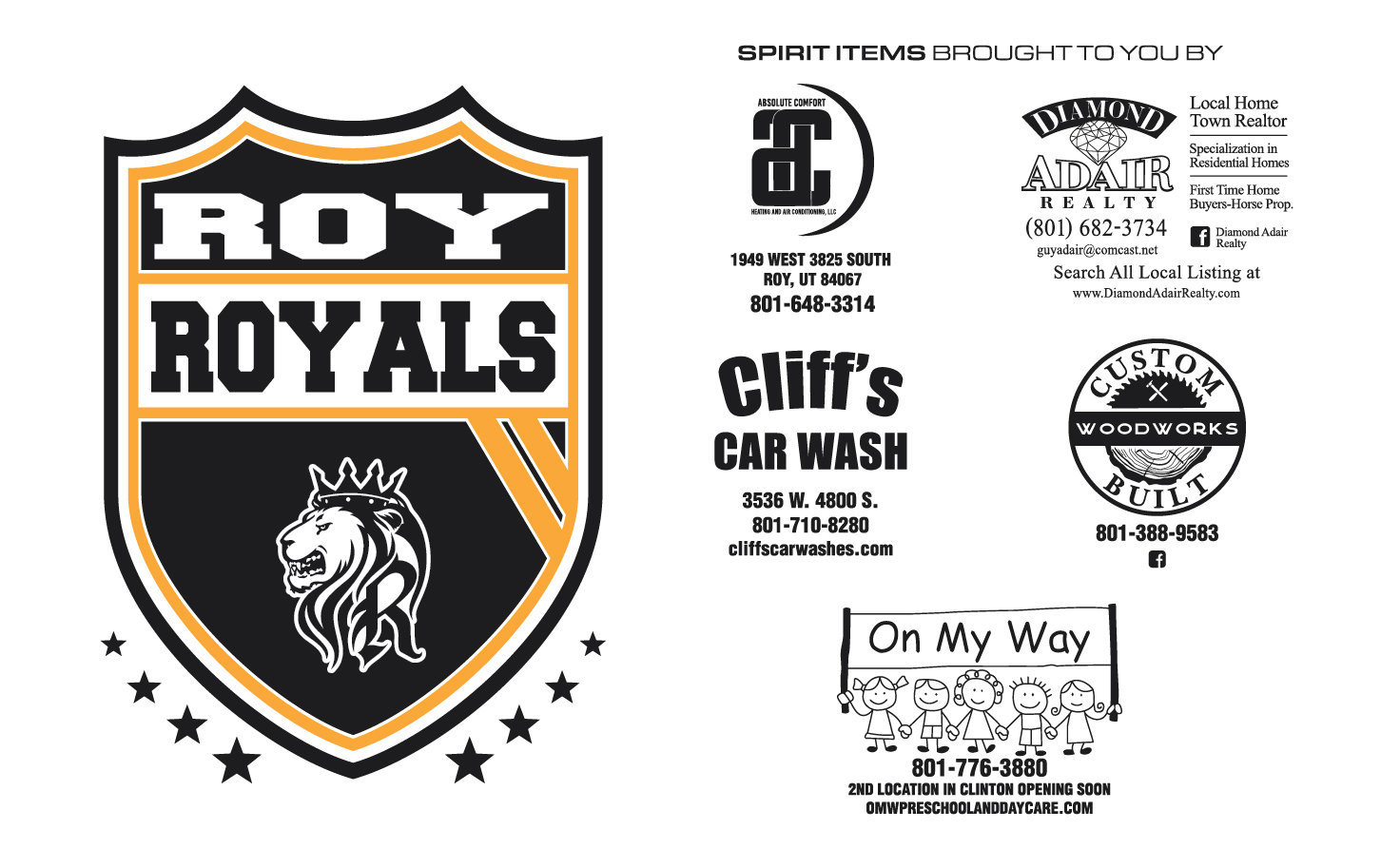 Roy - Team Home Roy Royals Sports