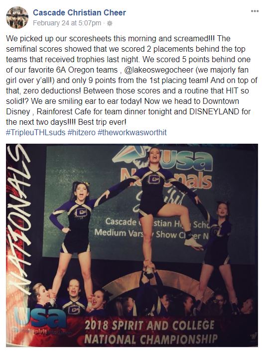 Cascade Christian - Team Home Cascade Christian Challengers Sports