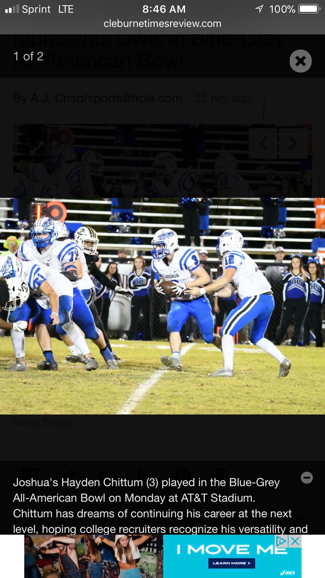 Joshua - Team Home Joshua Owls Sports