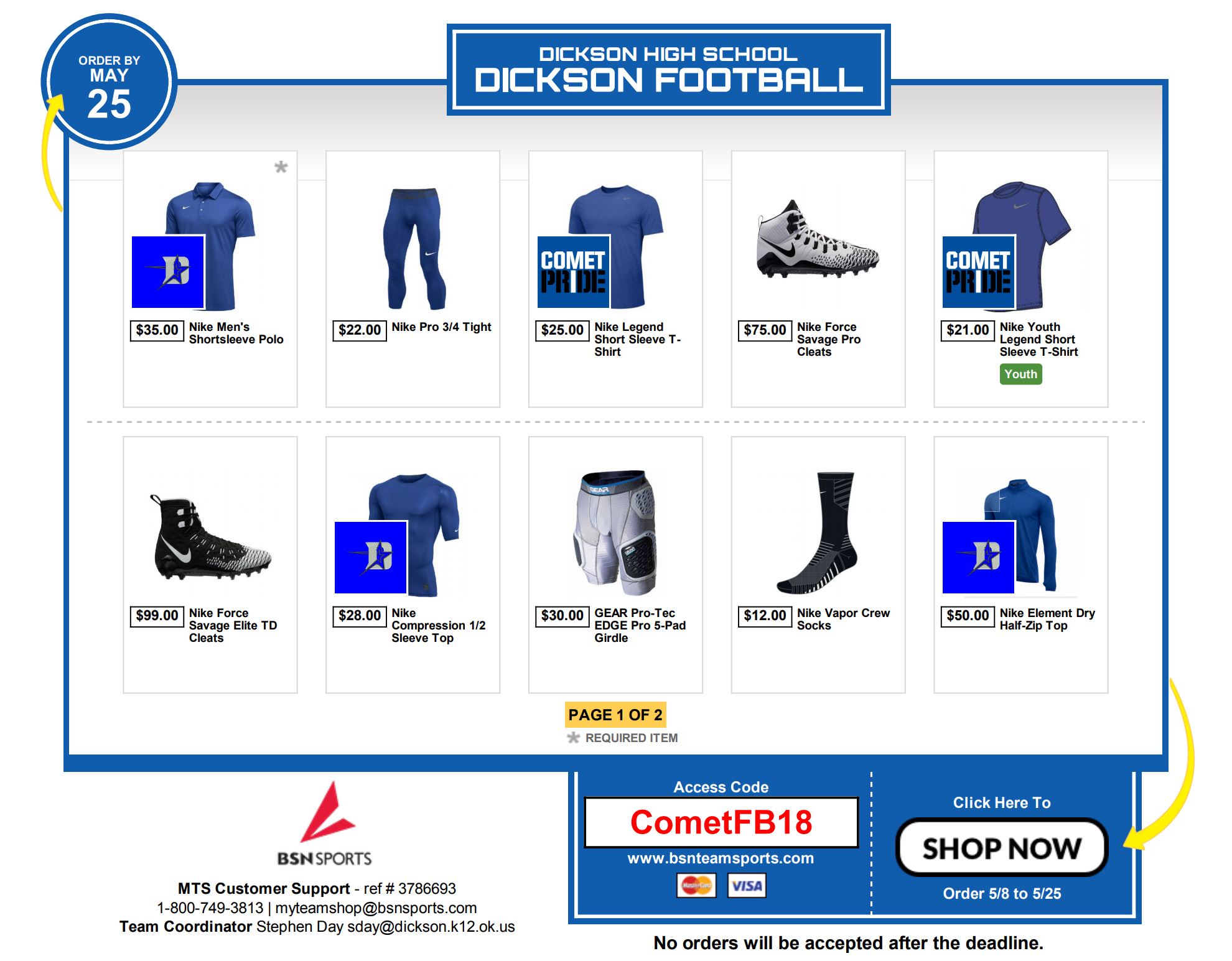 Dickson - Team Home Dickson Comets Sports