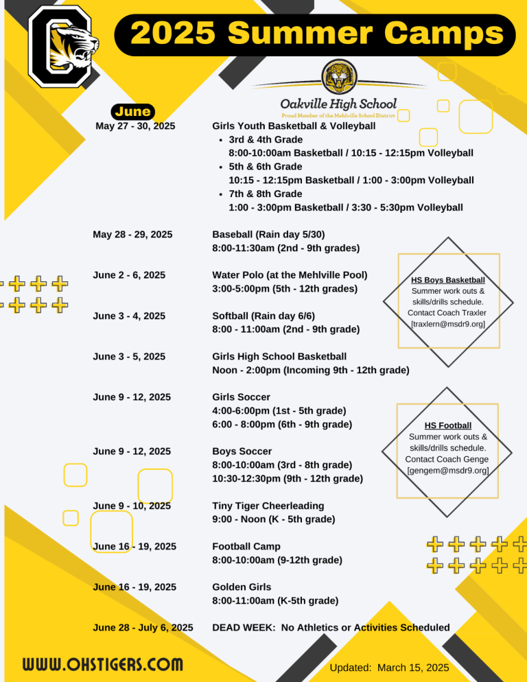 Oakville Senior Tigers - Official Athletic Website – Saint Louis, MO