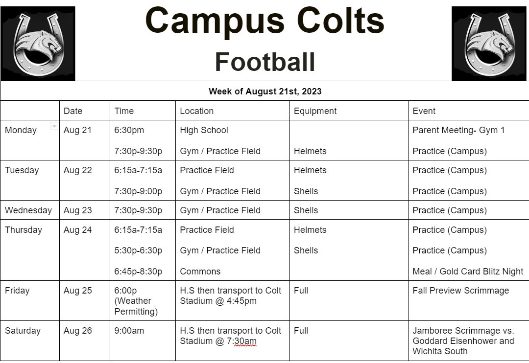 Campus - Team Home Campus Colts Sports
