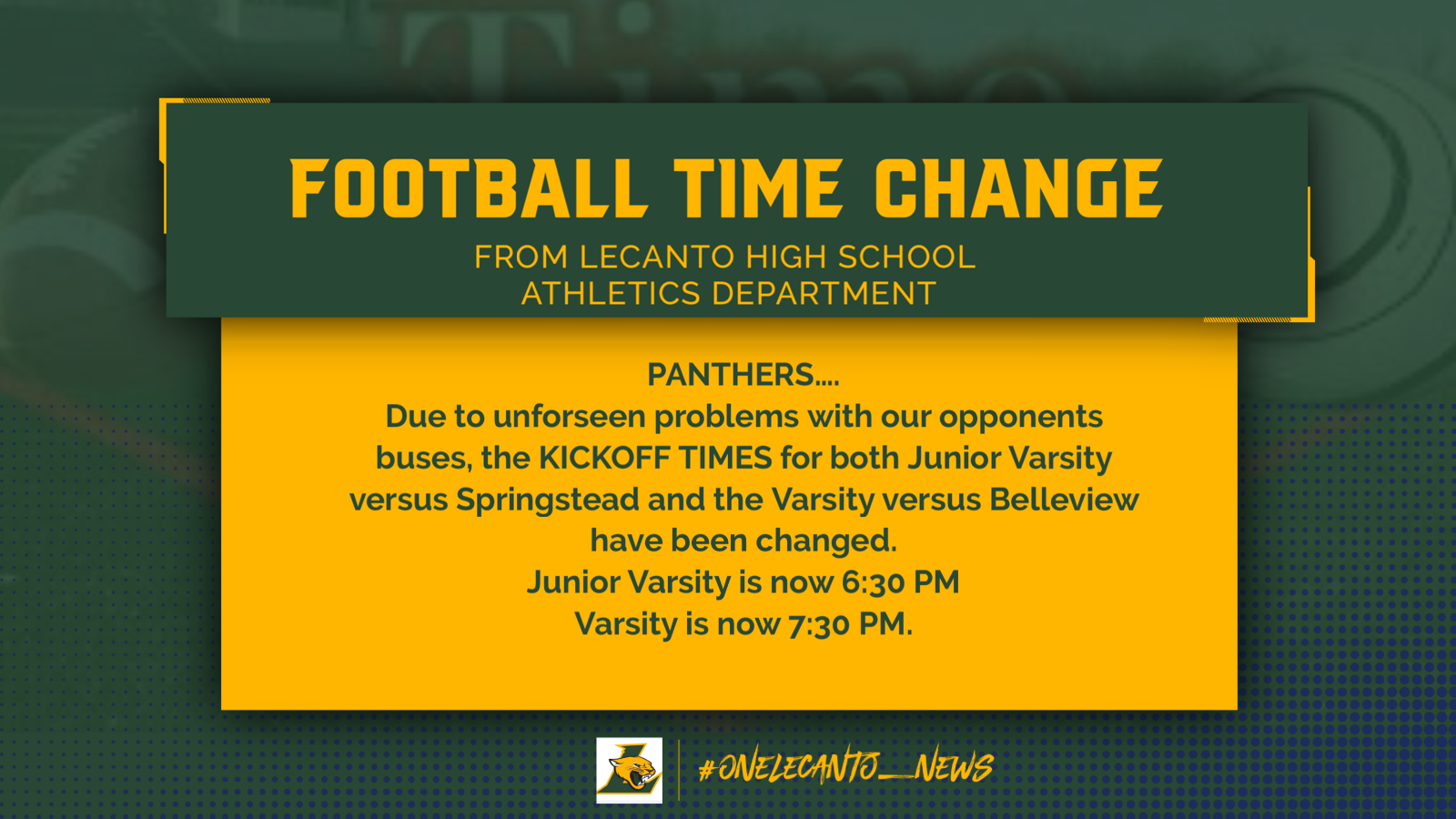 Lecanto - Team Home Lecanto Panthers Sports