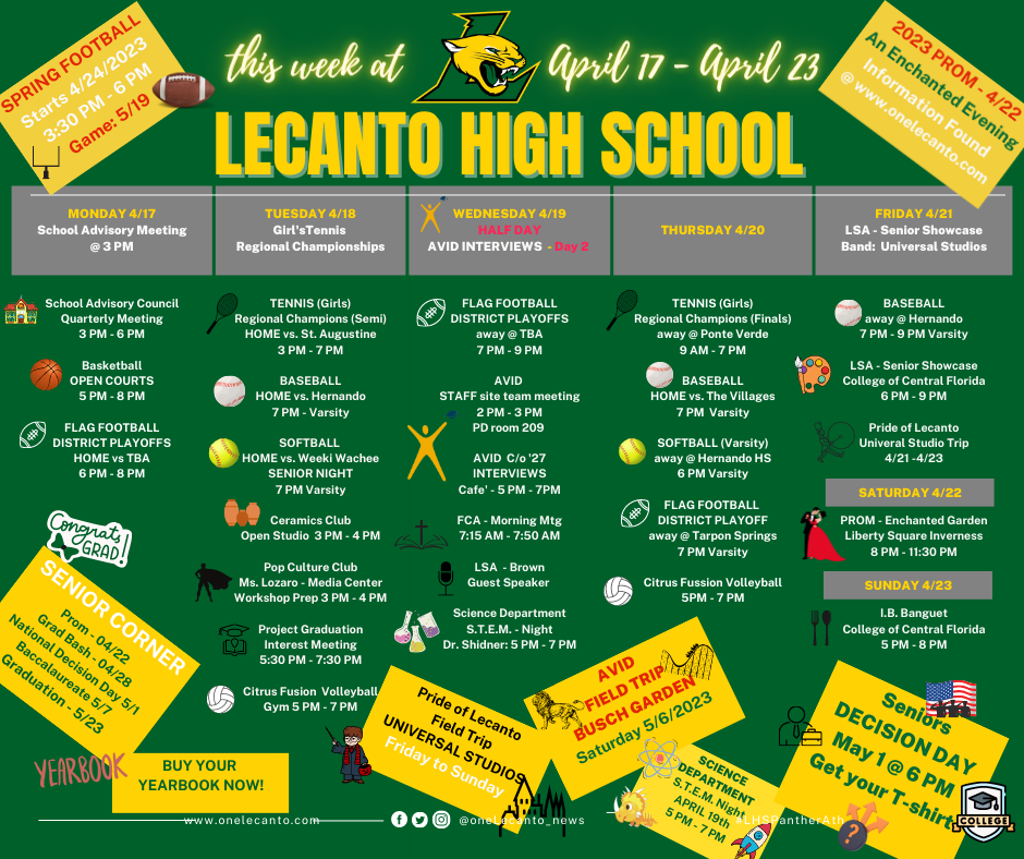 Lecanto - Team Home Lecanto Panthers Sports