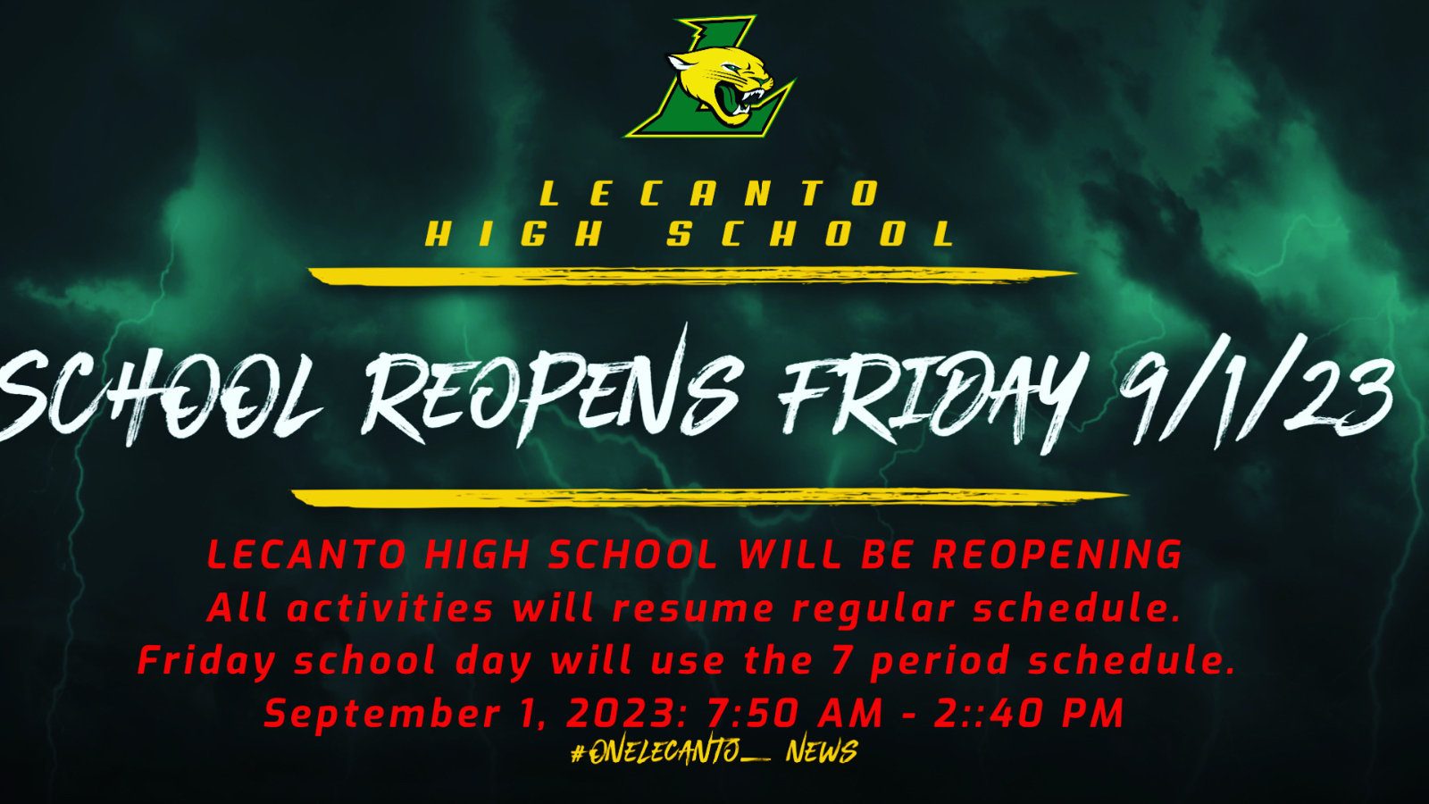 Lecanto - Team Home Lecanto Panthers Sports