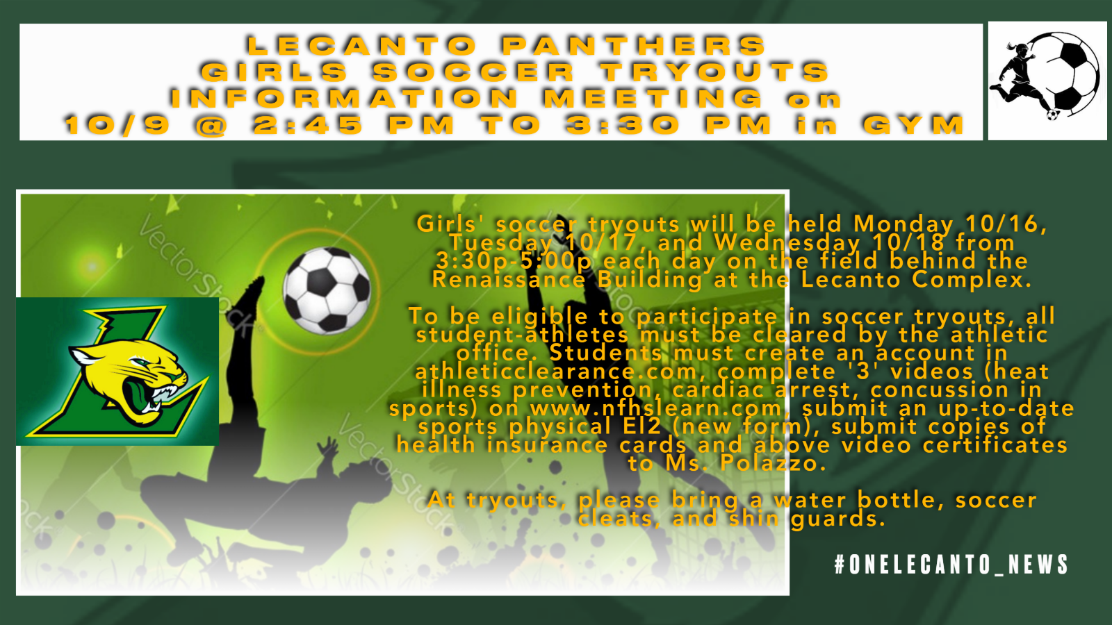 Lecanto - Team Home Lecanto Panthers Sports