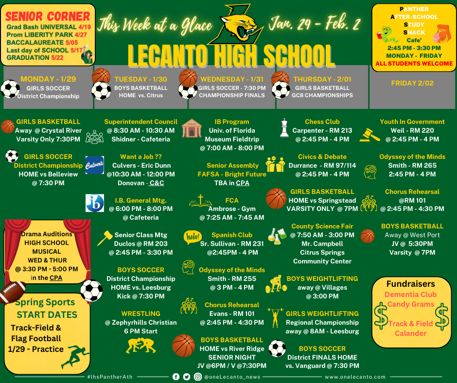 Lecanto - Team Home Lecanto Panthers Sports