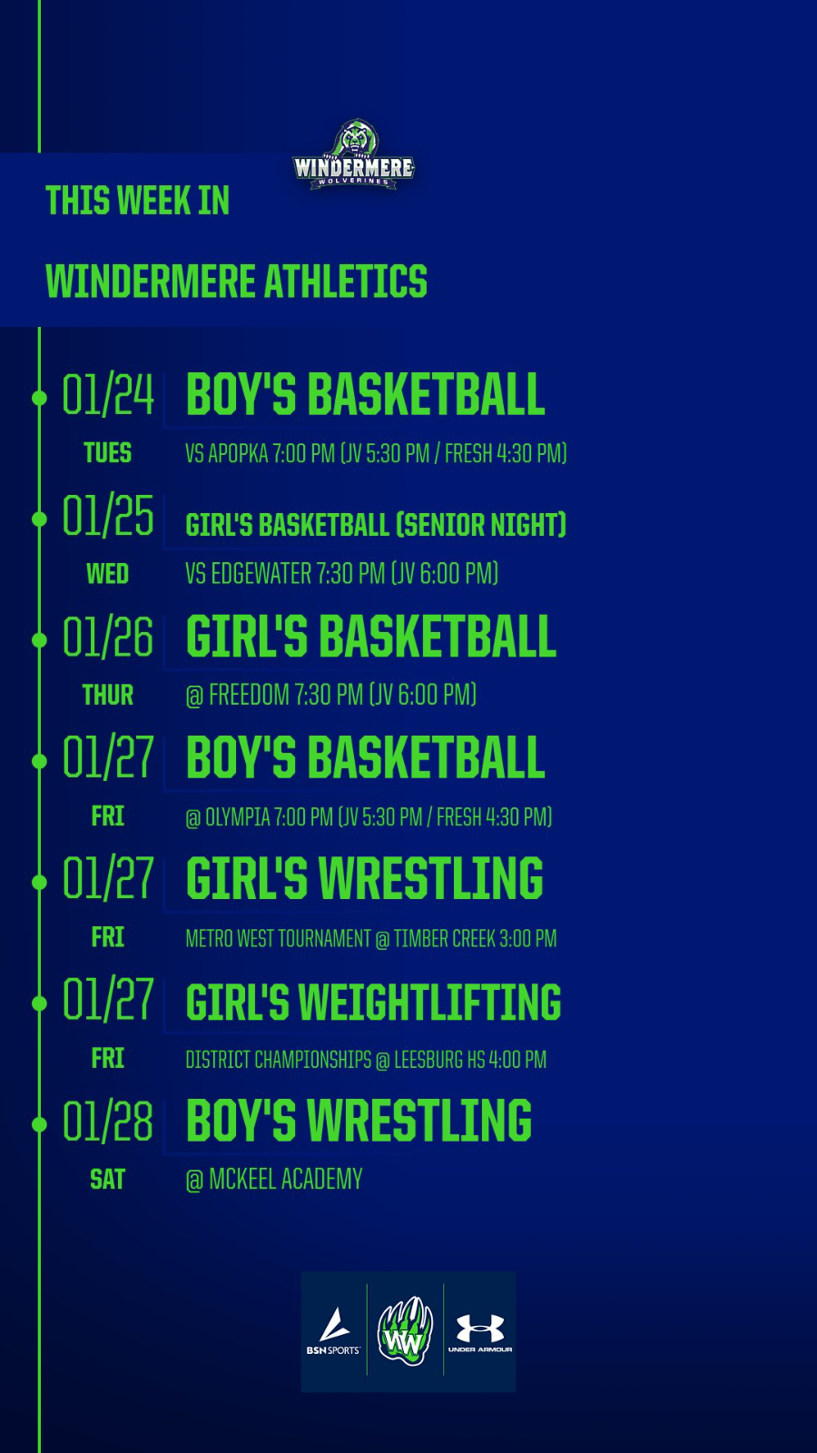 Windermere - Team Home Windermere Wolverines Sports