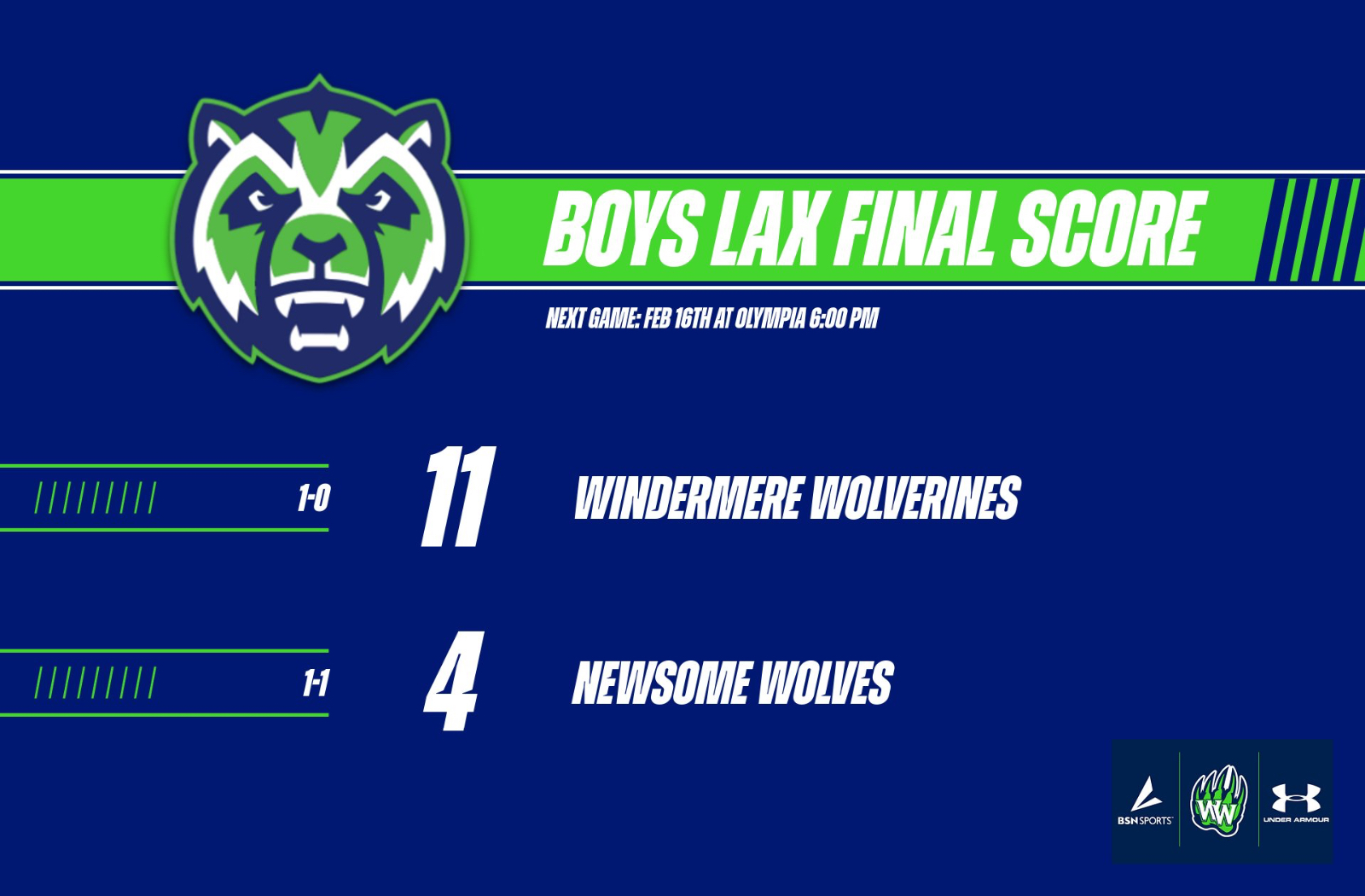 Windermere - Team Home Windermere Wolverines Sports