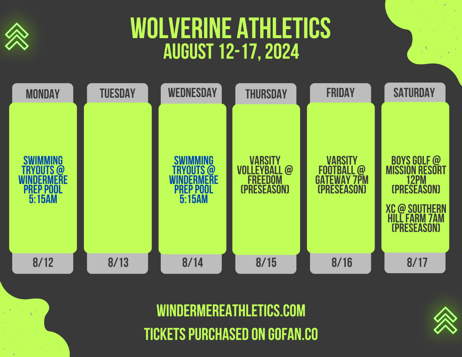 Windermere - Team Home Windermere Wolverines Sports