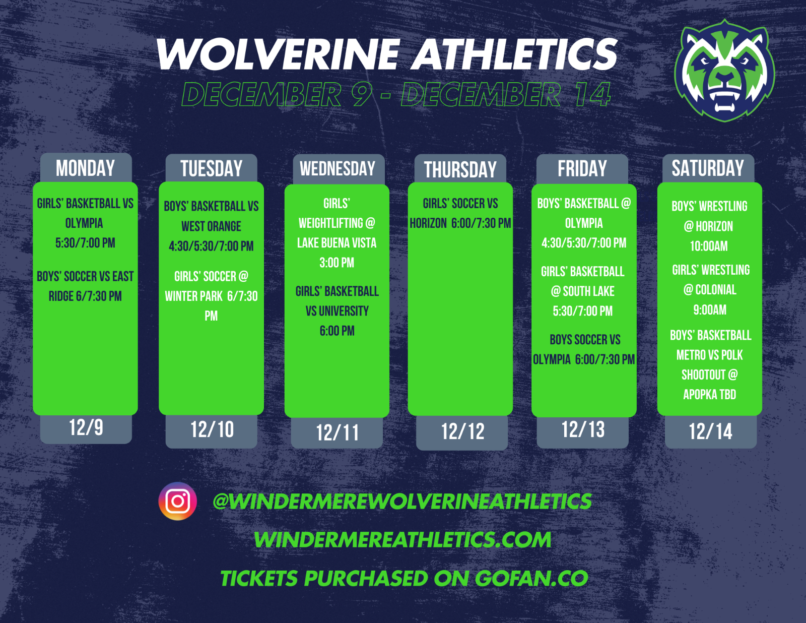 Windermere - Team Home Windermere Wolverines Sports