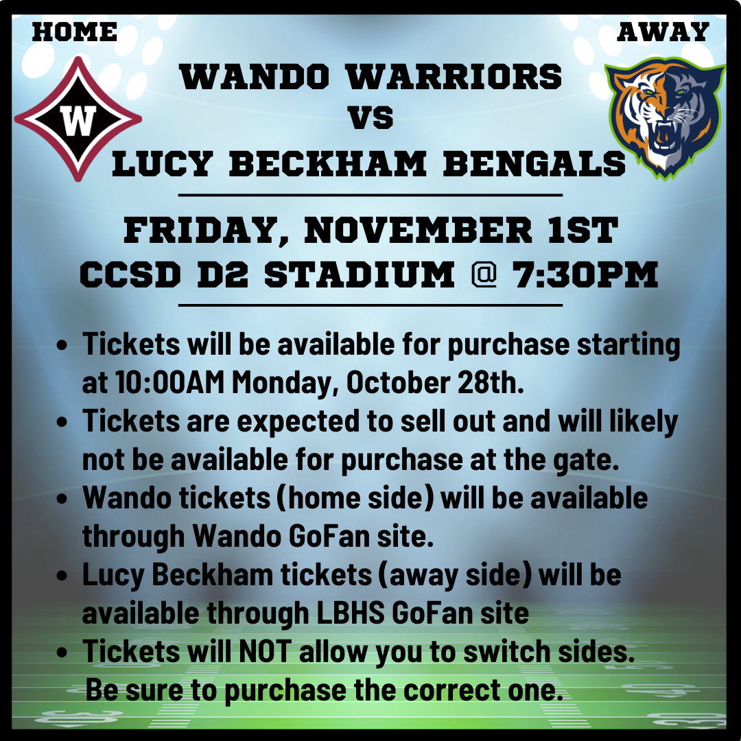 Wando - Team Home Wando Warriors Sports