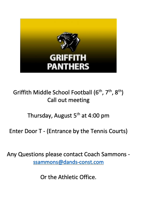 Griffith - Team Home Griffith Panthers Sports