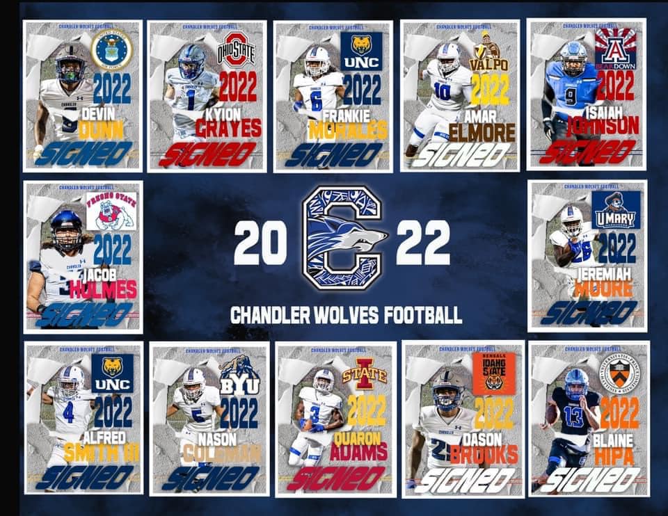 Chandler Football - Team Home Chandler Football Wolves Sports