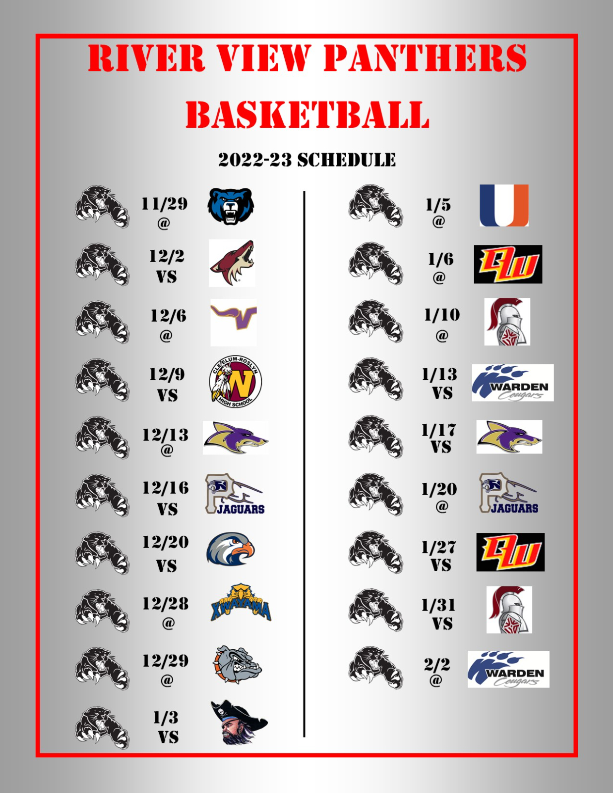 River View - Team Home River View Panthers Sports
