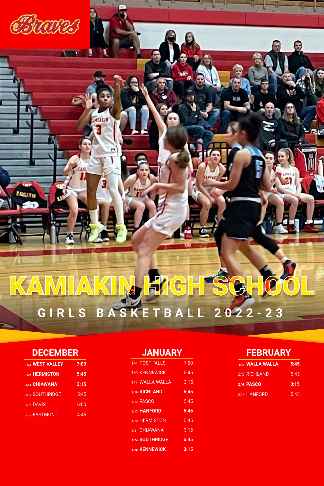 Kamiakin - Team Home Kamiakin Braves Sports