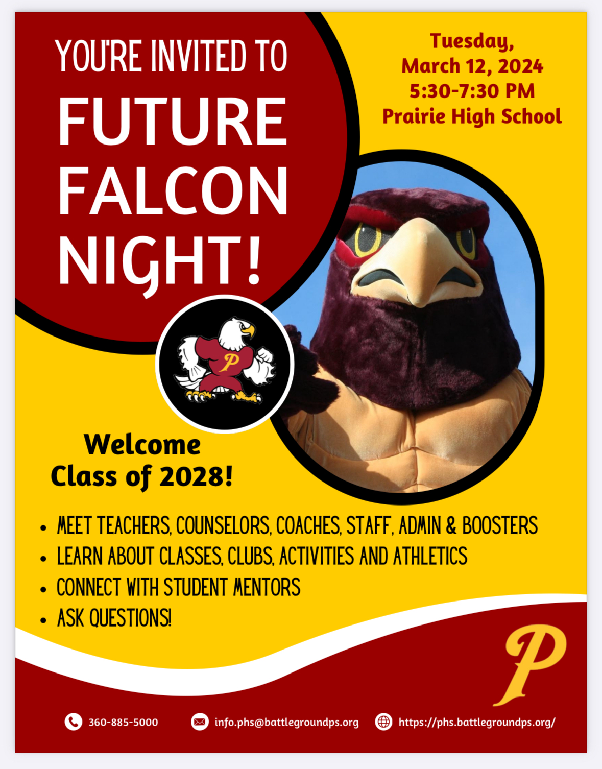 Prairie - Team Home Prairie Falcons Sports