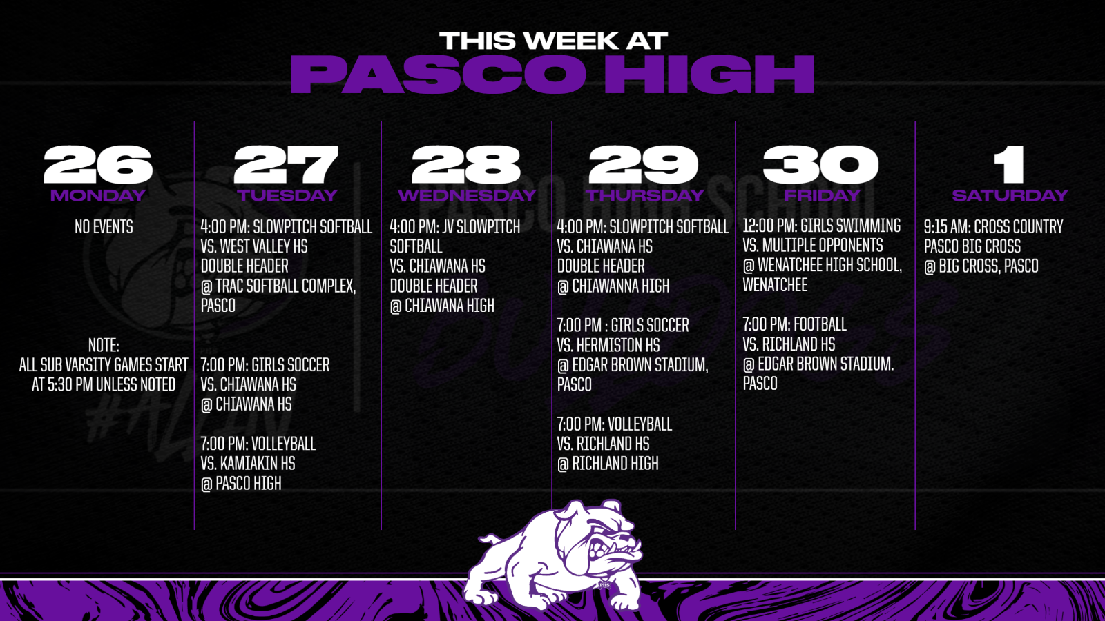 Pasco - Team Home Pasco Bulldogs Sports