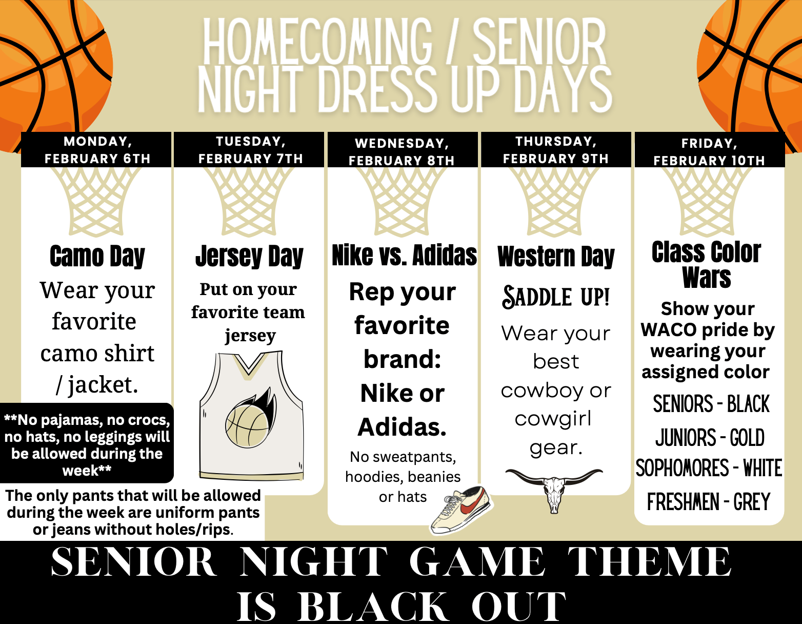 Basketball Spirit Week Ideas LMS Latest News Lakeside Middle School