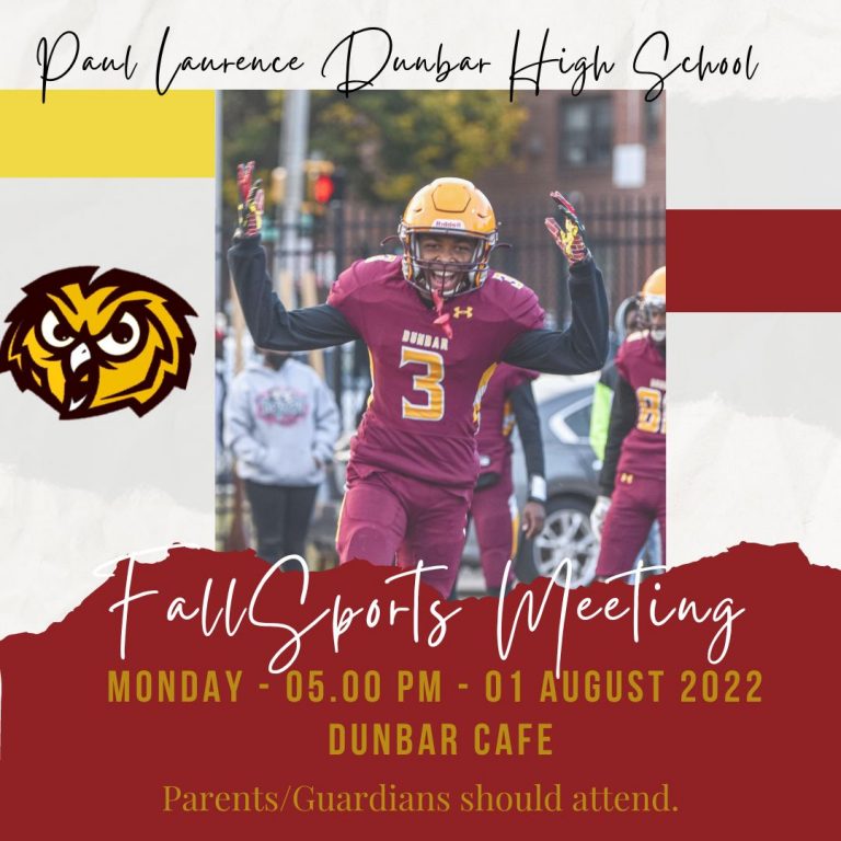 Paul Laurence Dunbar Poets - Official Athletic Website – Baltimore, MD