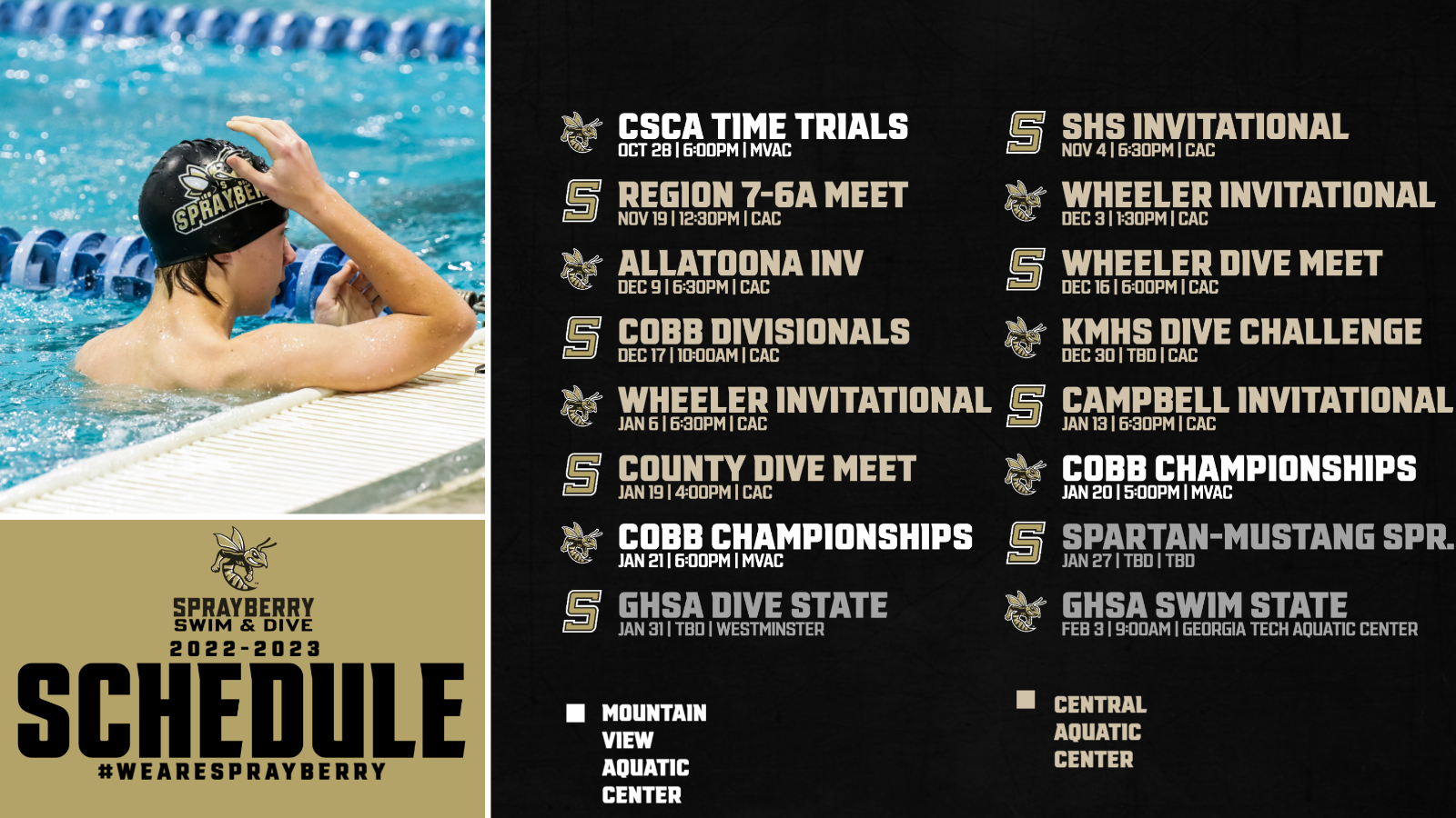 Sprayberry - Team Home Sprayberry Yellow Jackets Sports