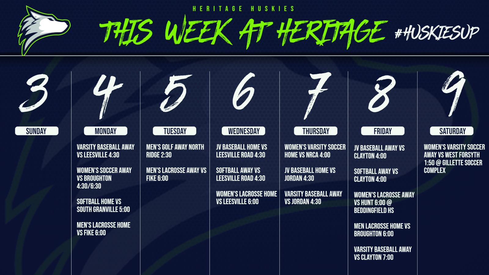 Heritage - Team Home Heritage Huskies Sports