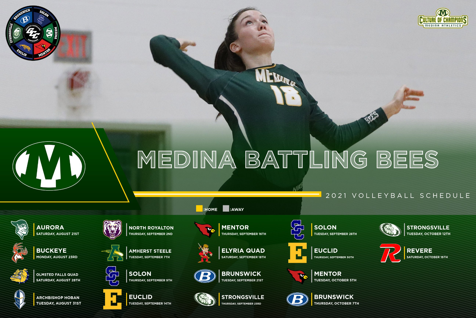 Medina - Team Home Medina Bees Sports