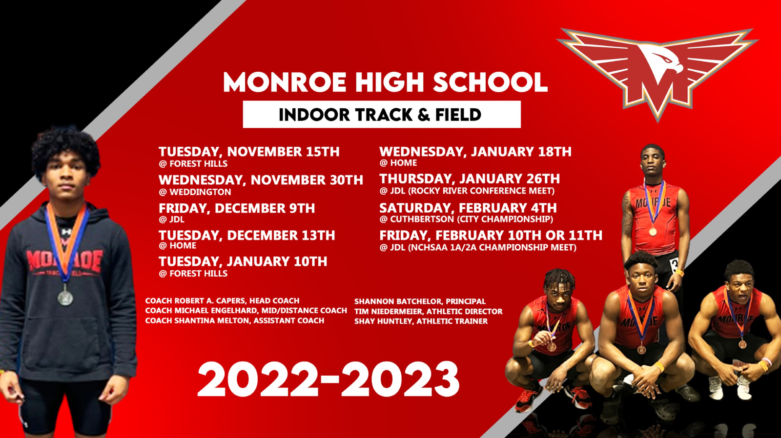 Monroe - Team Home Monroe Redhawks Sports