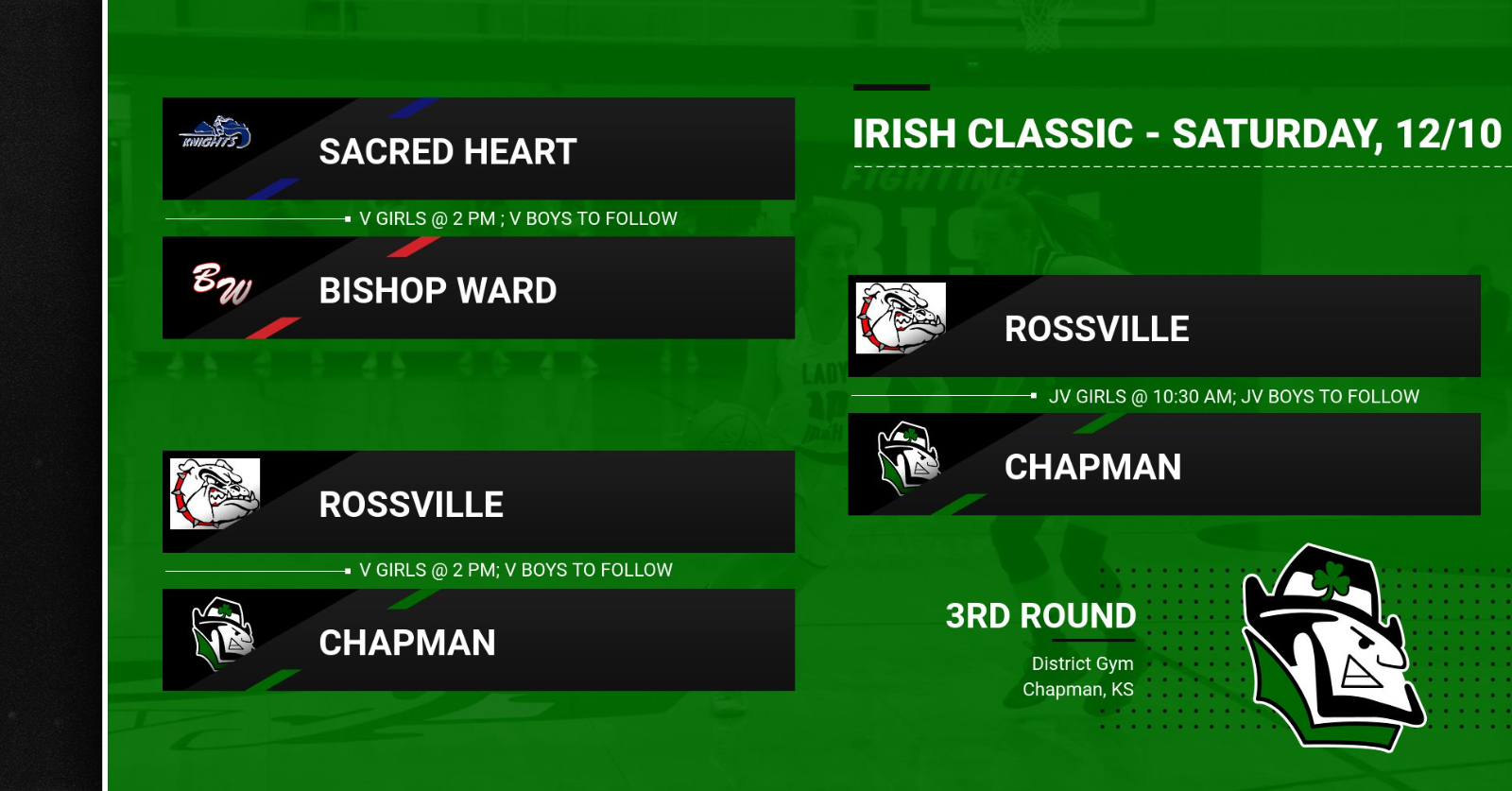 Chapman - Team Home Chapman Irish Sports
