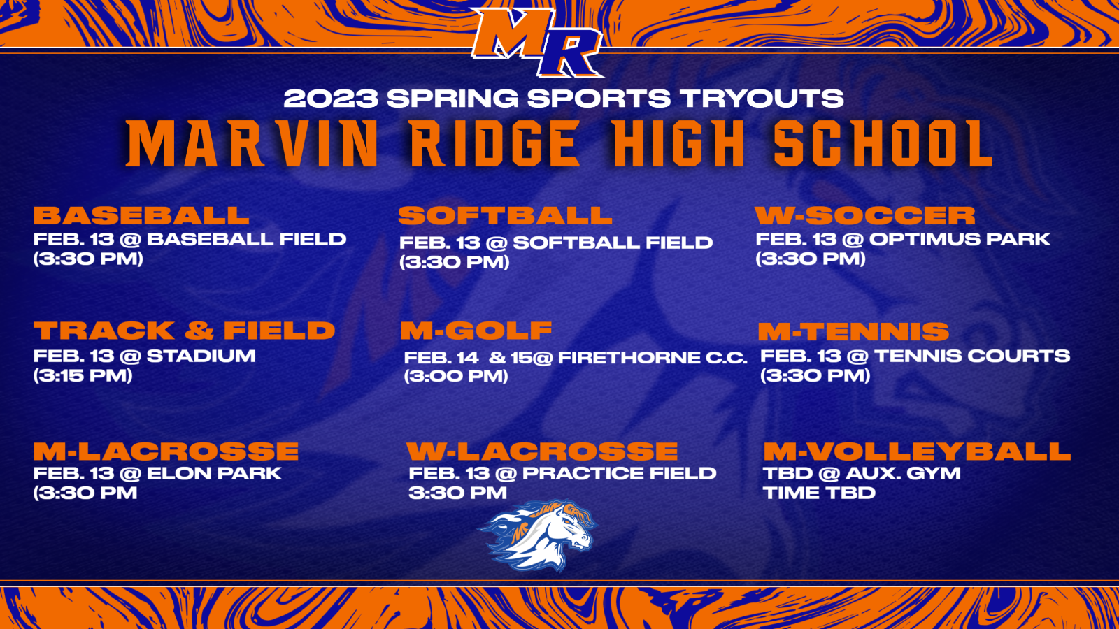 Marvin Ridge - Team Home Marvin Ridge Mavericks Sports