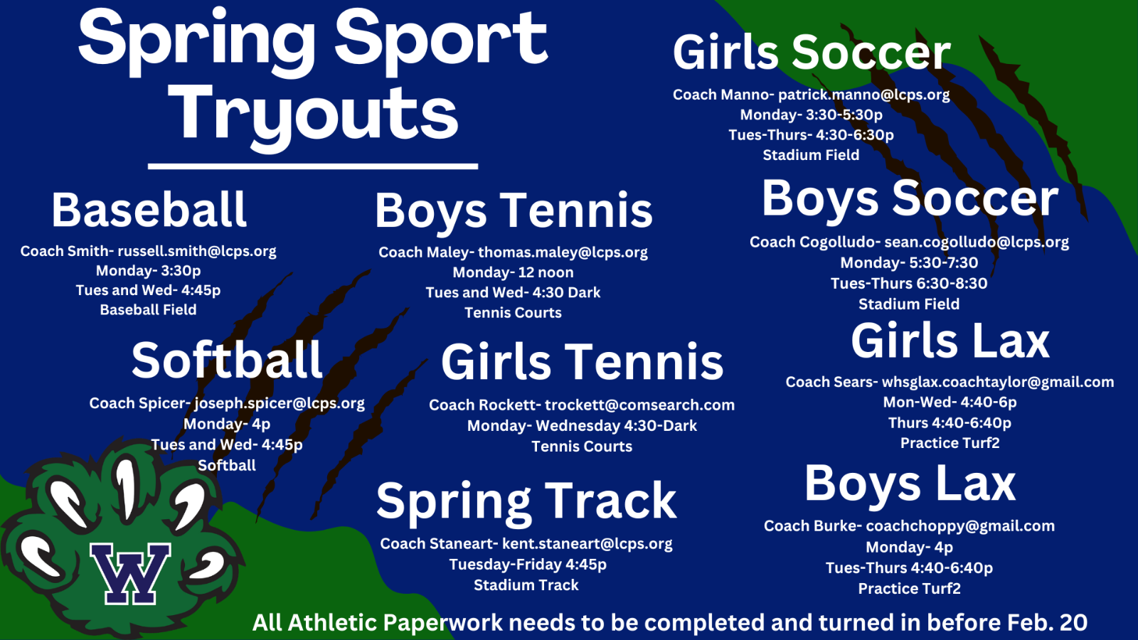 Woodgrove - Team Home Woodgrove Wolverines Sports