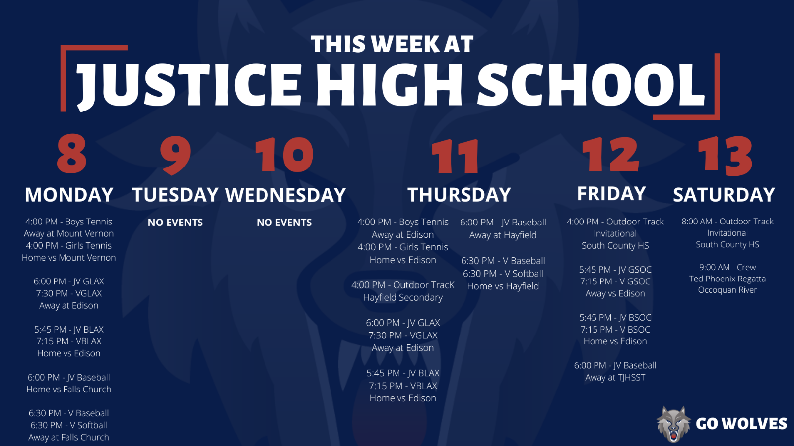 Justice - Team Home Justice Wolves Sports