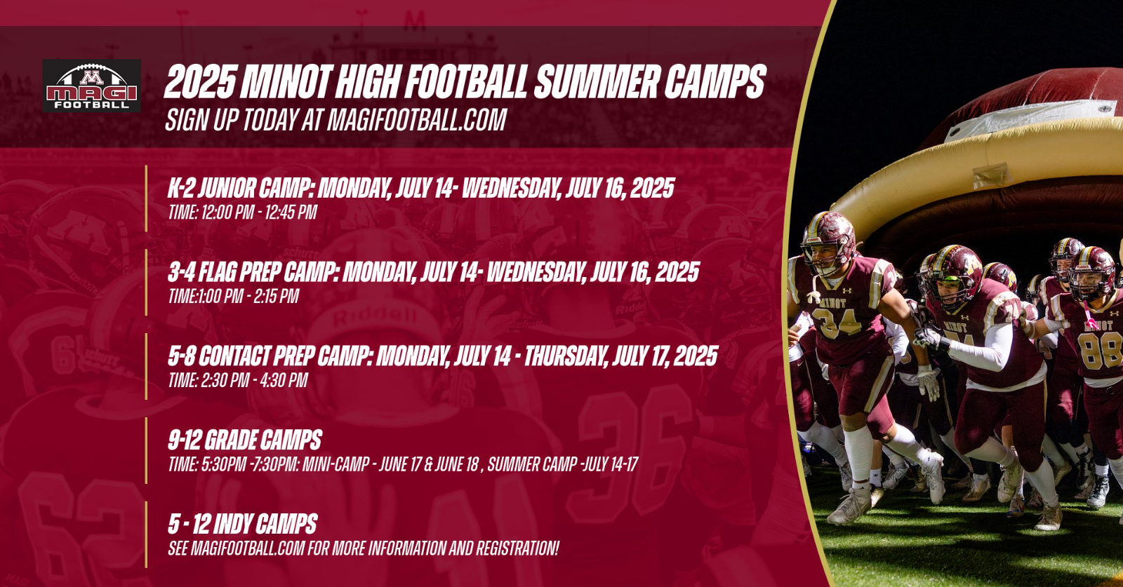 2025 Minot High Football Summer Camp – North Dakota Sports Network