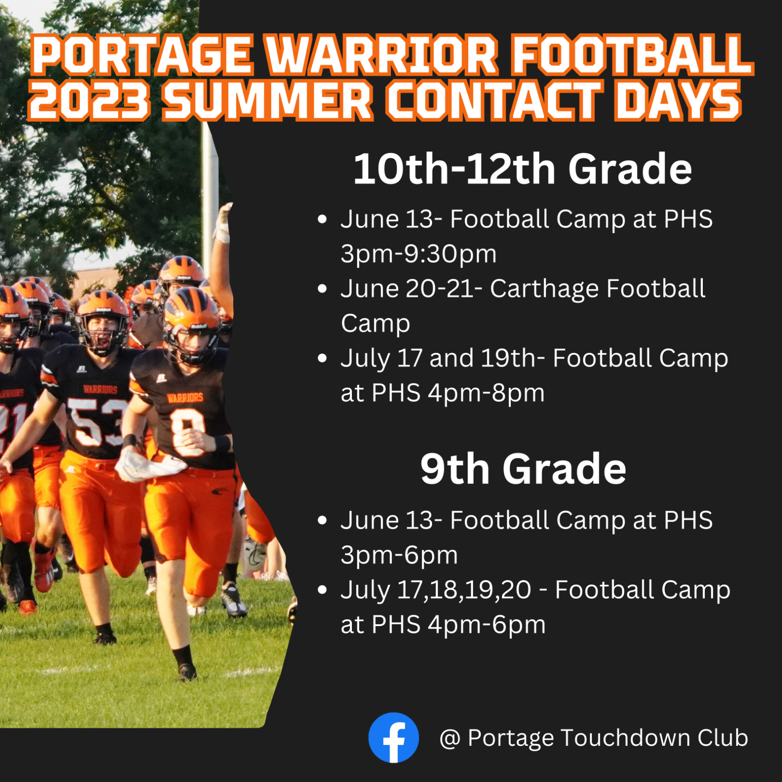 Portage - Team Home Portage Warriors Sports