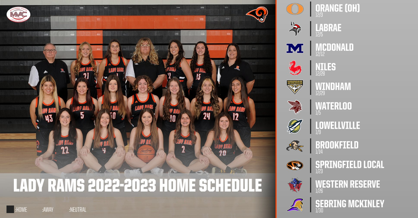 Mineral Ridge - Team Home Mineral Ridge Rams Sports