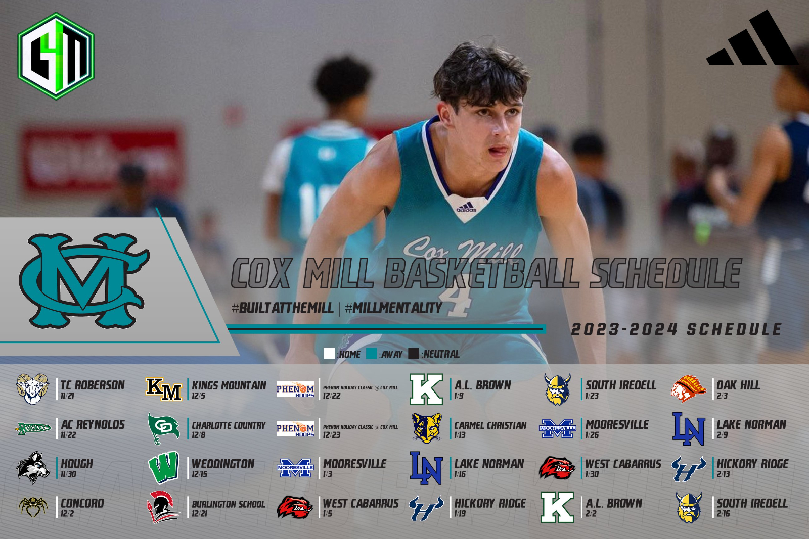 Cox Mill - Team Home Cox Mill Chargers Sports