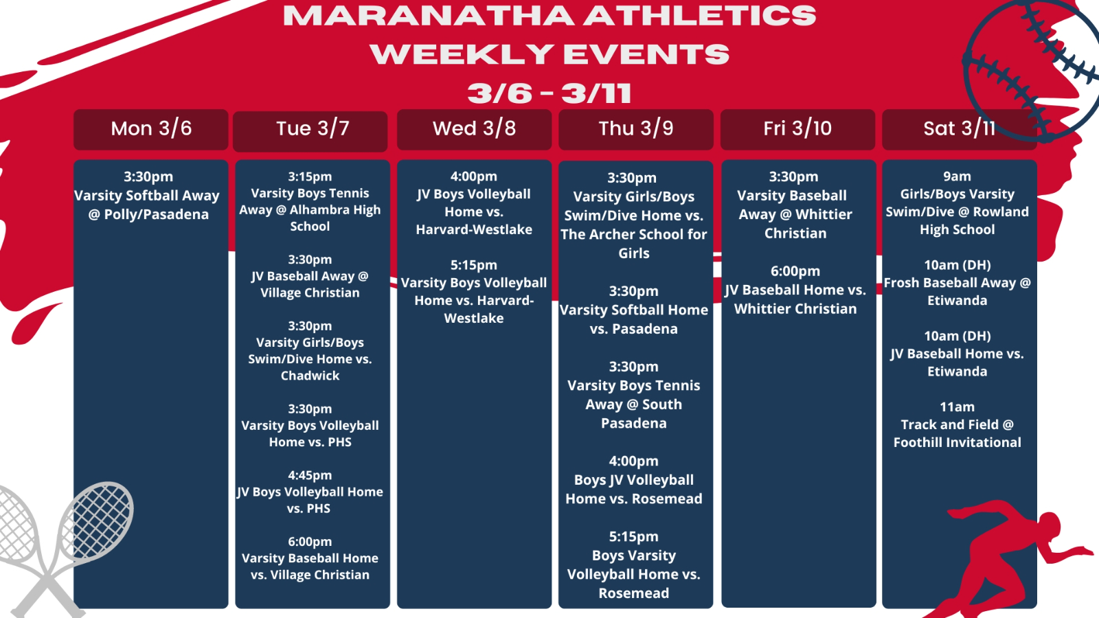Maranatha - Team Home Maranatha Minutemen Sports
