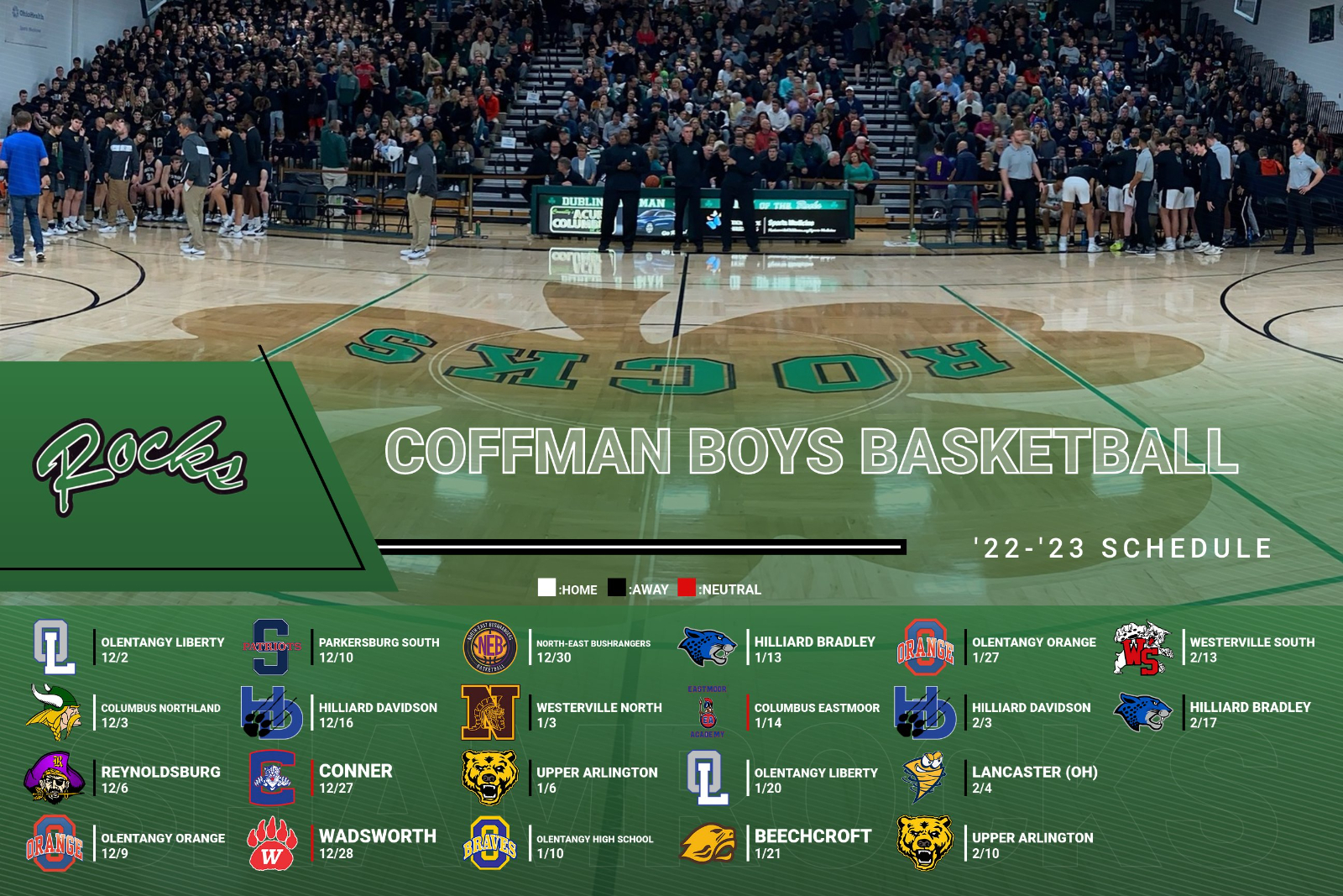 Dublin Coffman - Team Home Dublin Coffman Rocks Sports