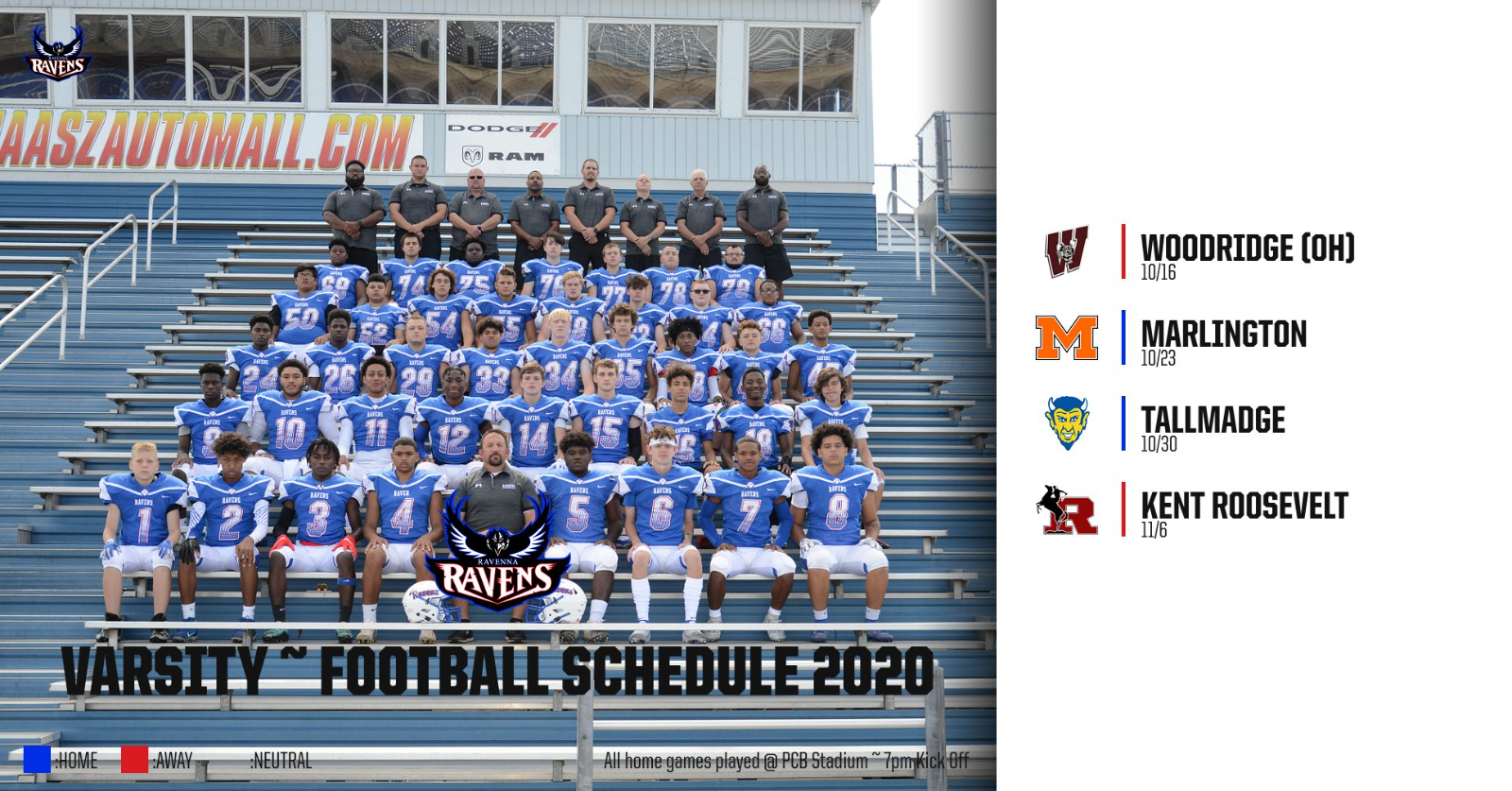 Ravenna - Team Home Ravenna Ravens Sports