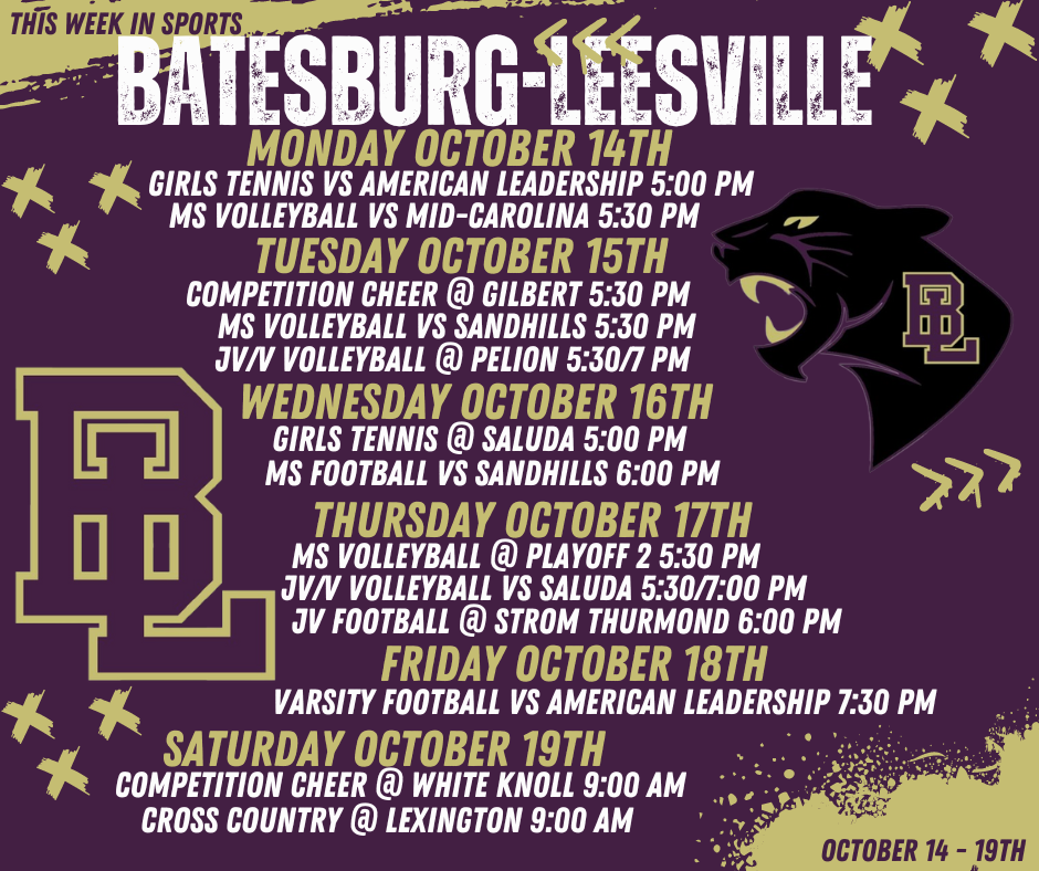 Batesburg-Leesville - Team Home Batesburg-Leesville Panthers Sports